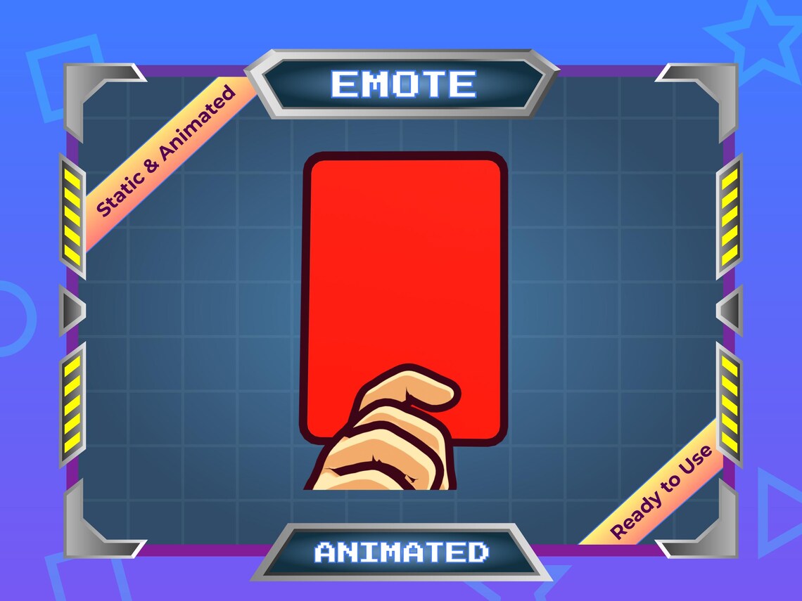 Red Card Animated Emote for Twitch/discord/kick (digital File) - Etsy