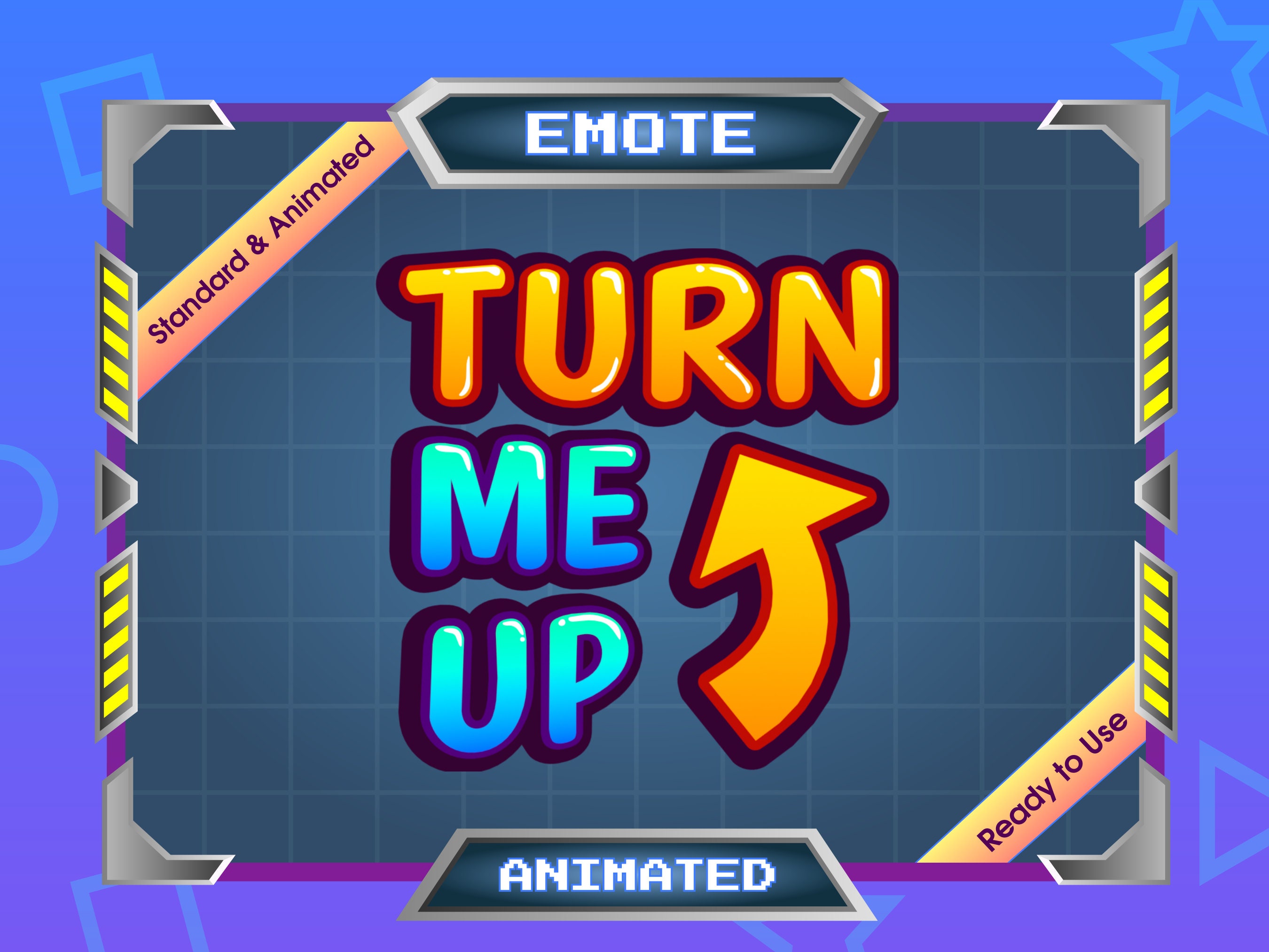 Animated Emote for Streamer - Twitch Emote - Discord Emote - Turn Me Up ...