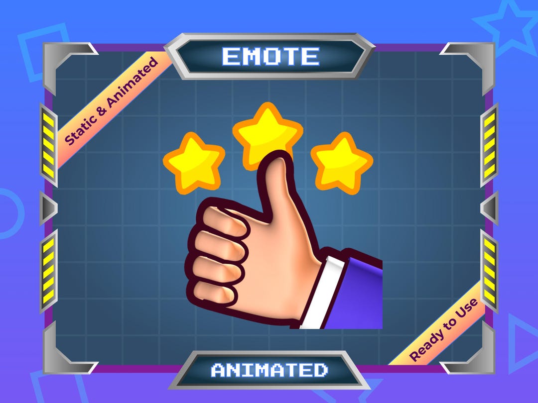 Thumbs up Animated Emote With Transparent Background in GIF and WEBM ...
