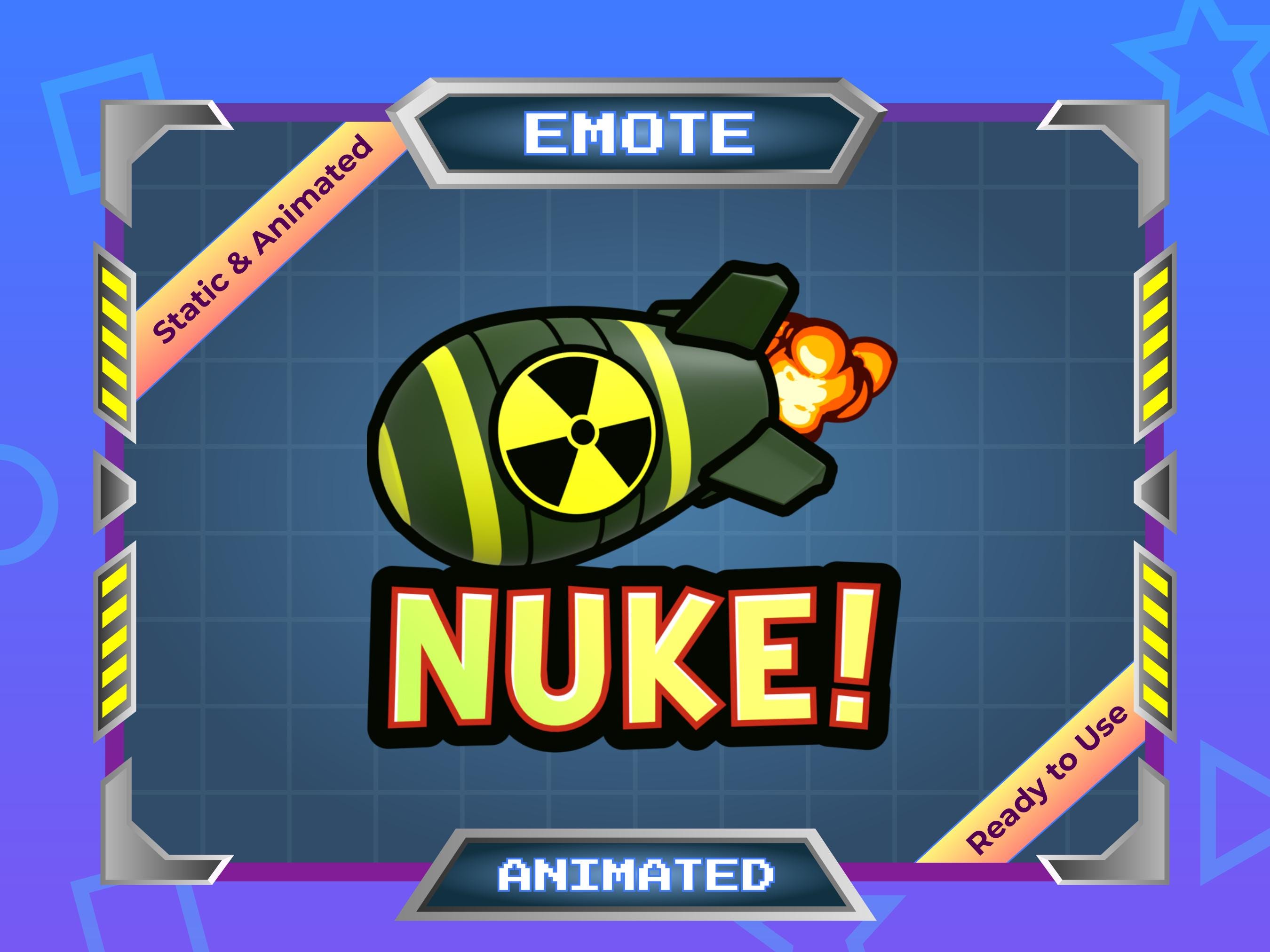 Nuke Bomb Animated Emote for Twitch, Discord, and Kick - Etsy