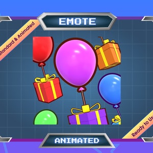 Gift Balloon Animated Emote for Twitch/discord (digital File) - Etsy