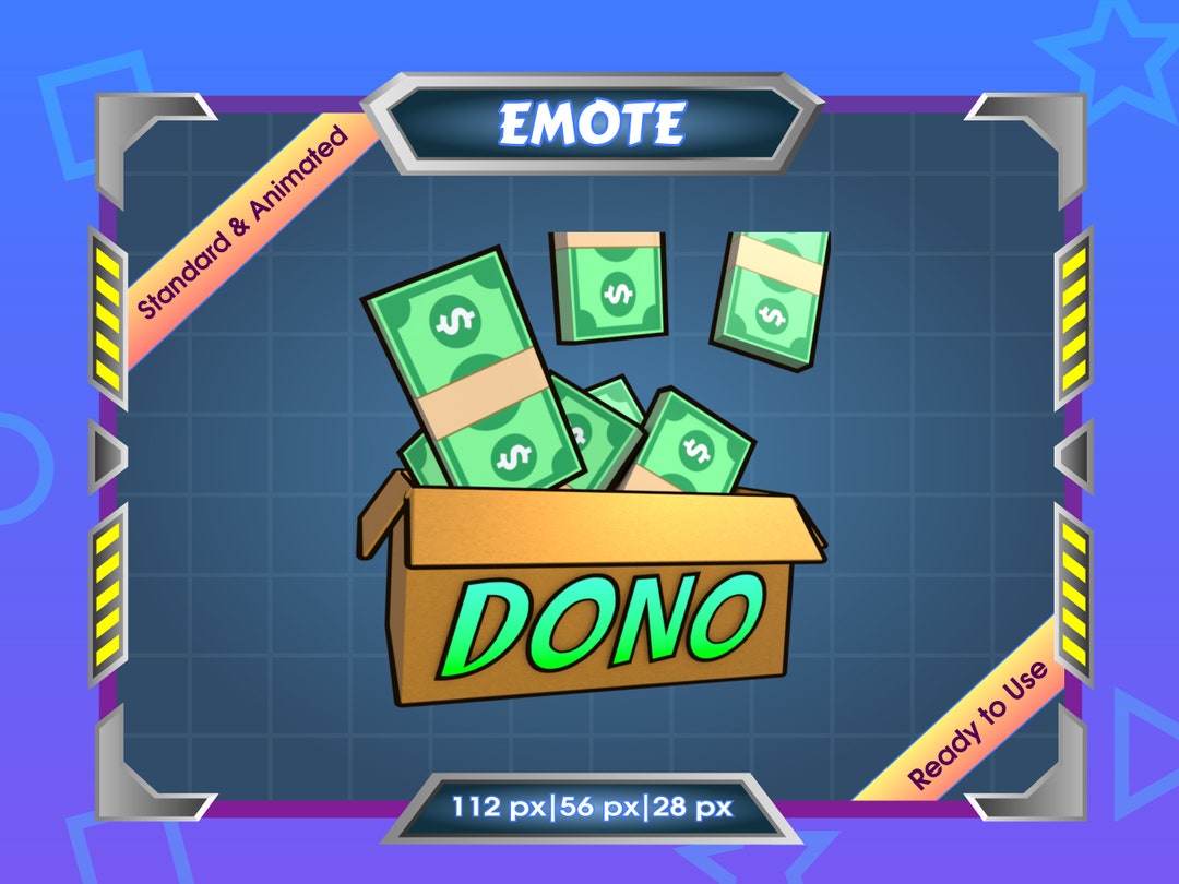 DONO Animated Emote for Twitch/discord Streamer (digital Download ...