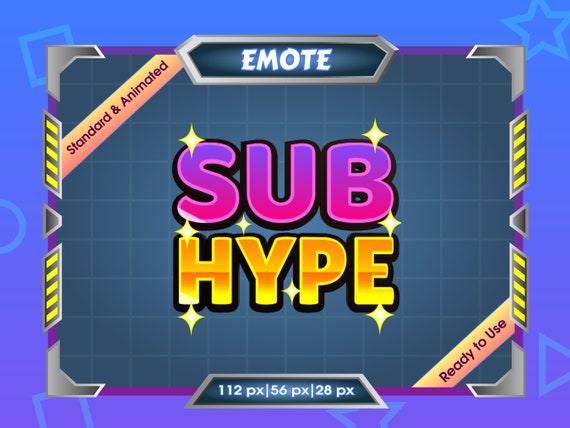 Drawing & Illustration Art & Collectibles Digital STATIC EMOTE Sub Hype ...