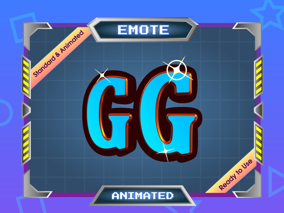 GG Animated Emote for Twitch/discord/kick (digital Download) - Etsy