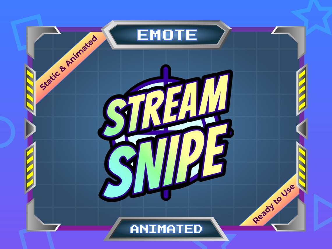 Stream Snipe Animated Emote Static Emote Twitch Emote Discord Emote - Etsy
