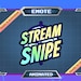 Stream Snipe Animated Emote Static Emote Twitch Emote Discord Emote - Etsy