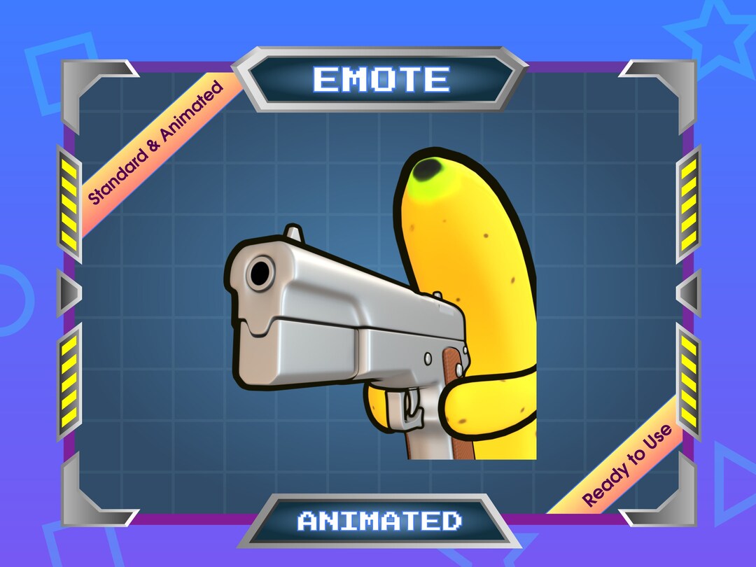 Animated Emote - Twitch Emote - Discord Emote - Banana Shot - Etsy