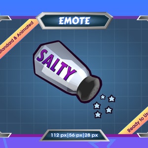 Salty Saltshaker Animated Emote for Twitch/discord (digital File) - Etsy