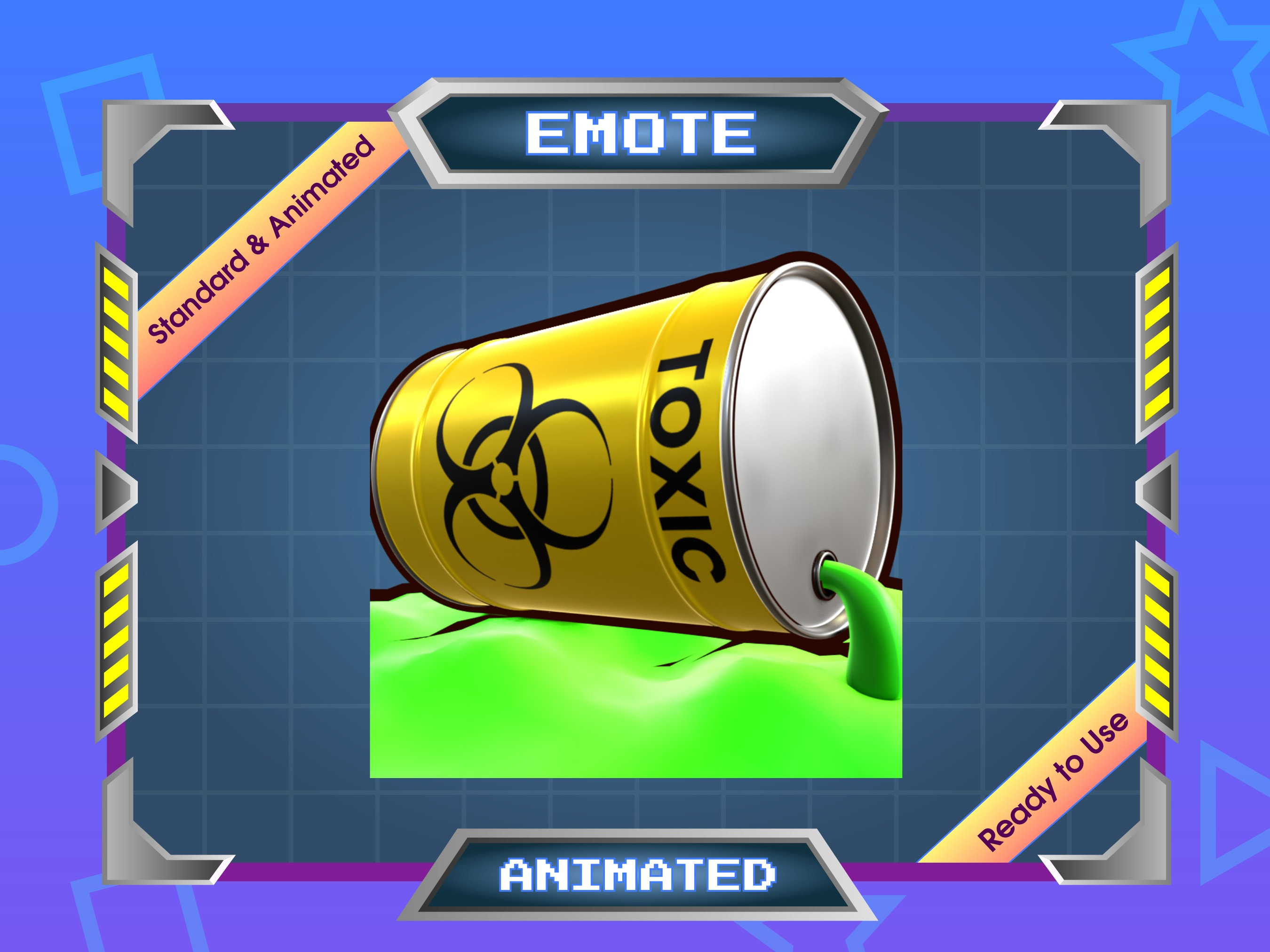 Animated Emote - Twitch Emote - Discord Emote - Toxic Barrel - Spilled ...