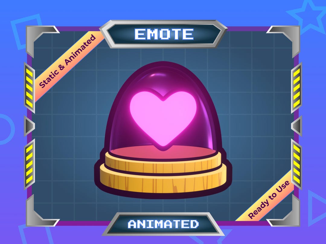 Rotating Heart Lamp Animated Emote for Twitch/discord Stream (digital ...