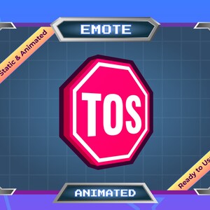 Animated Emote - Static Emote - Twitch Emote - Discord Emote - TOS - Etsy