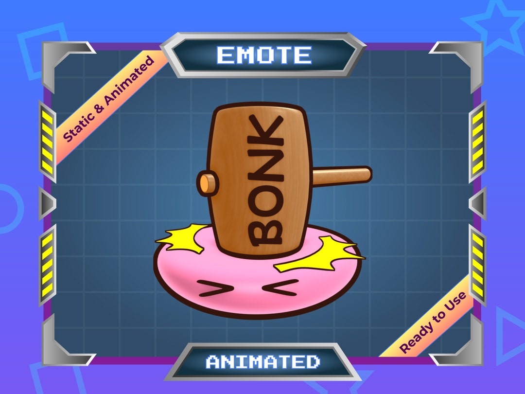 BONK Hammer Pink Slime Animated Emote for Twitch/discord (digital File ...