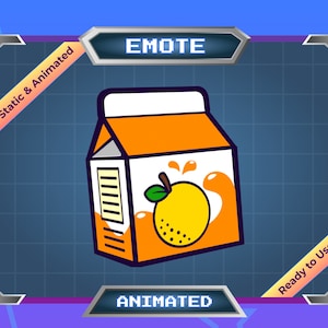 Orange Juice - Animated Emote - Static Emote - Twitch Emote - Discord ...