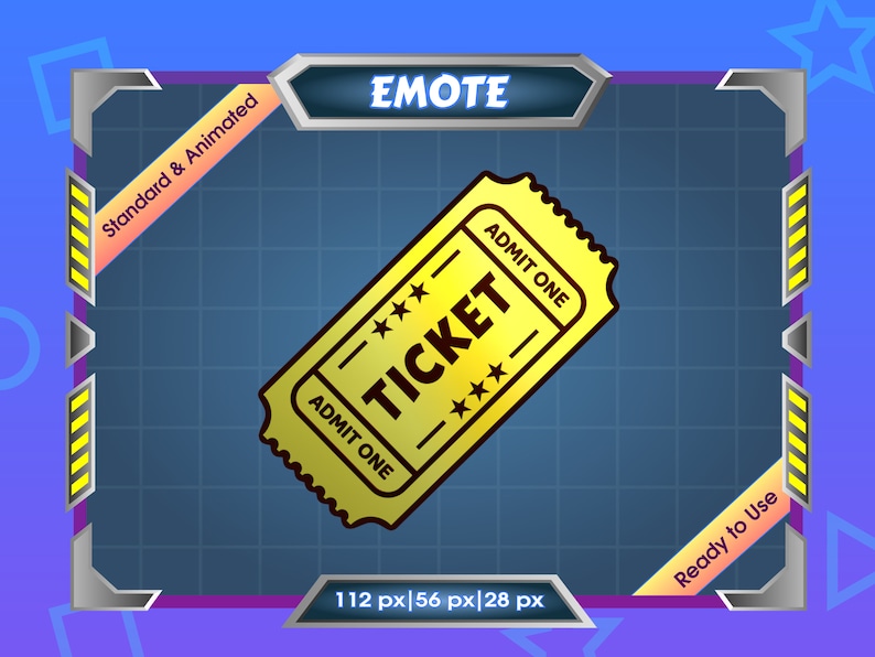 Golden Ticket Animated Emote for Twitch and Discord (digital File) - Etsy