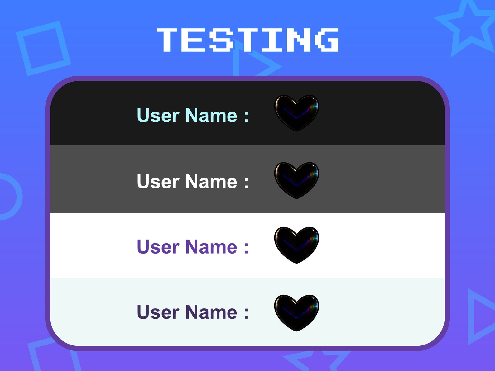 Black Heart Spinning Animated Emote for Twitch/discord (digital File ...