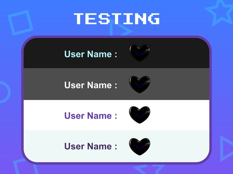 Black Heart Spinning Animated Emote for Twitch/discord (digital File ...