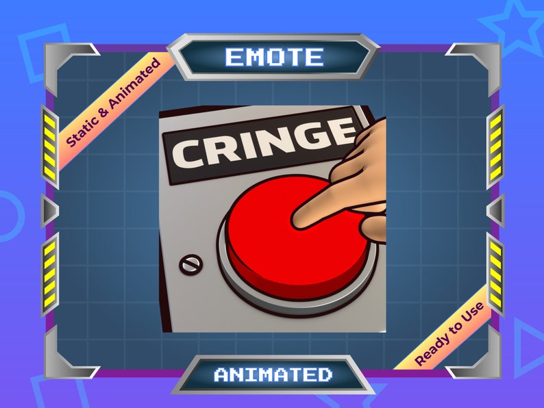 Cringe Button Animated Emote for Twitch/discord (digital Download) - Etsy