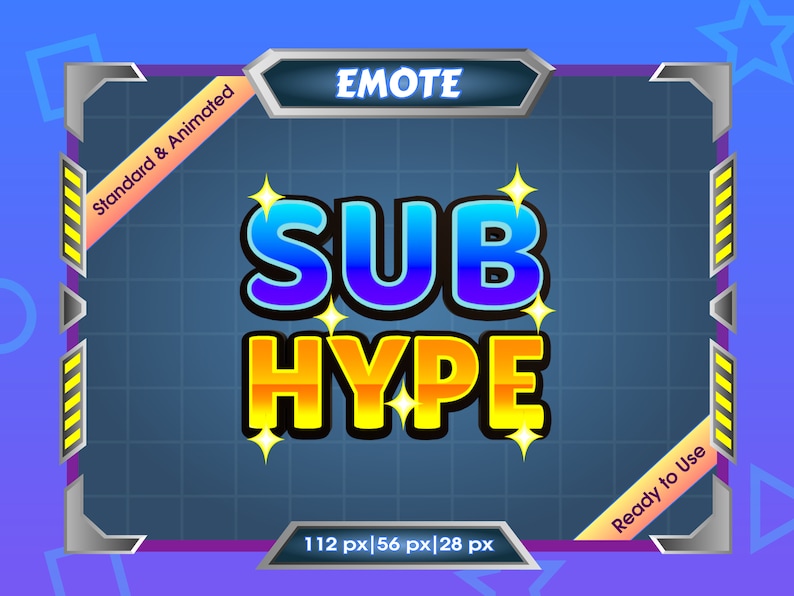 SUB HYPE Animated Emote for Twitch/discord Streamer (digital Download ...