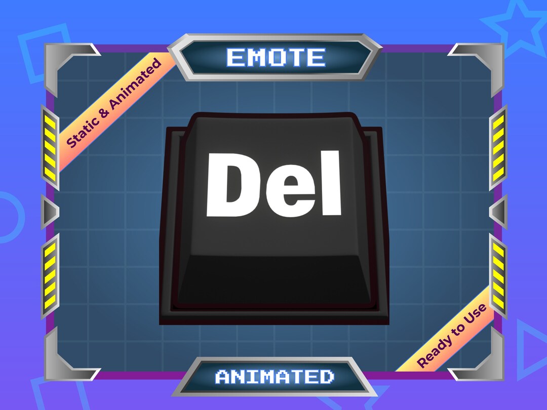 Del Key Animated Emote for Twitch/discord (digital Download) - Etsy