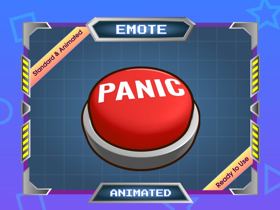 Panic Button Animated Emote for Twitch/discord/kick (digital File) - Etsy