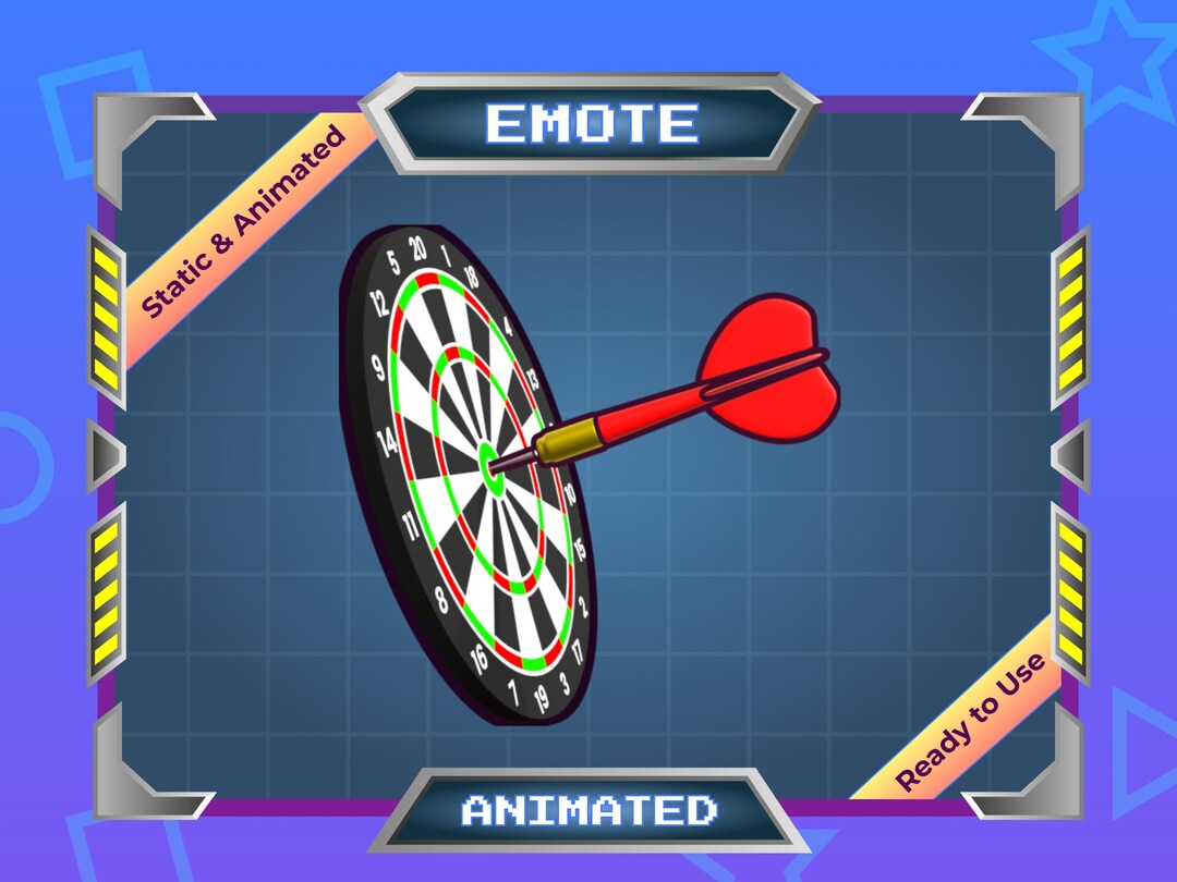 Dart Hitting Target - Animated Emote - Twitch Emote - Discord Emote ...