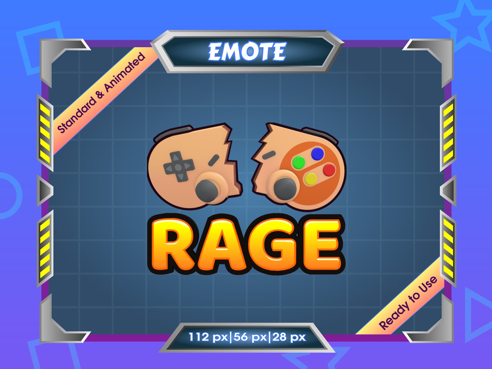 RAGE Game Controller Animated Emote for Twitch/discord Streamer ...