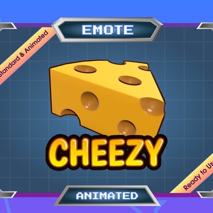 Animated Emote - Twitch Emote - Discord Emote - Cheezy - Etsy