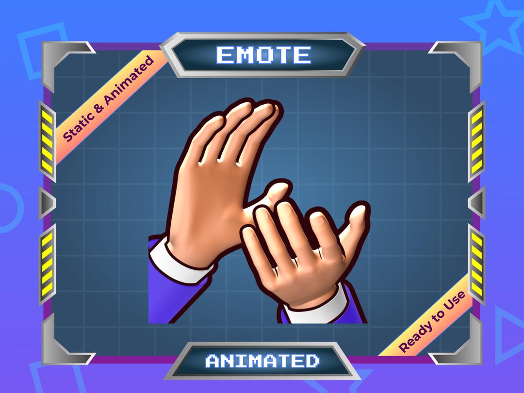 Hand Clapping Animated Emote for Twitch/discord/kick (digital Download ...