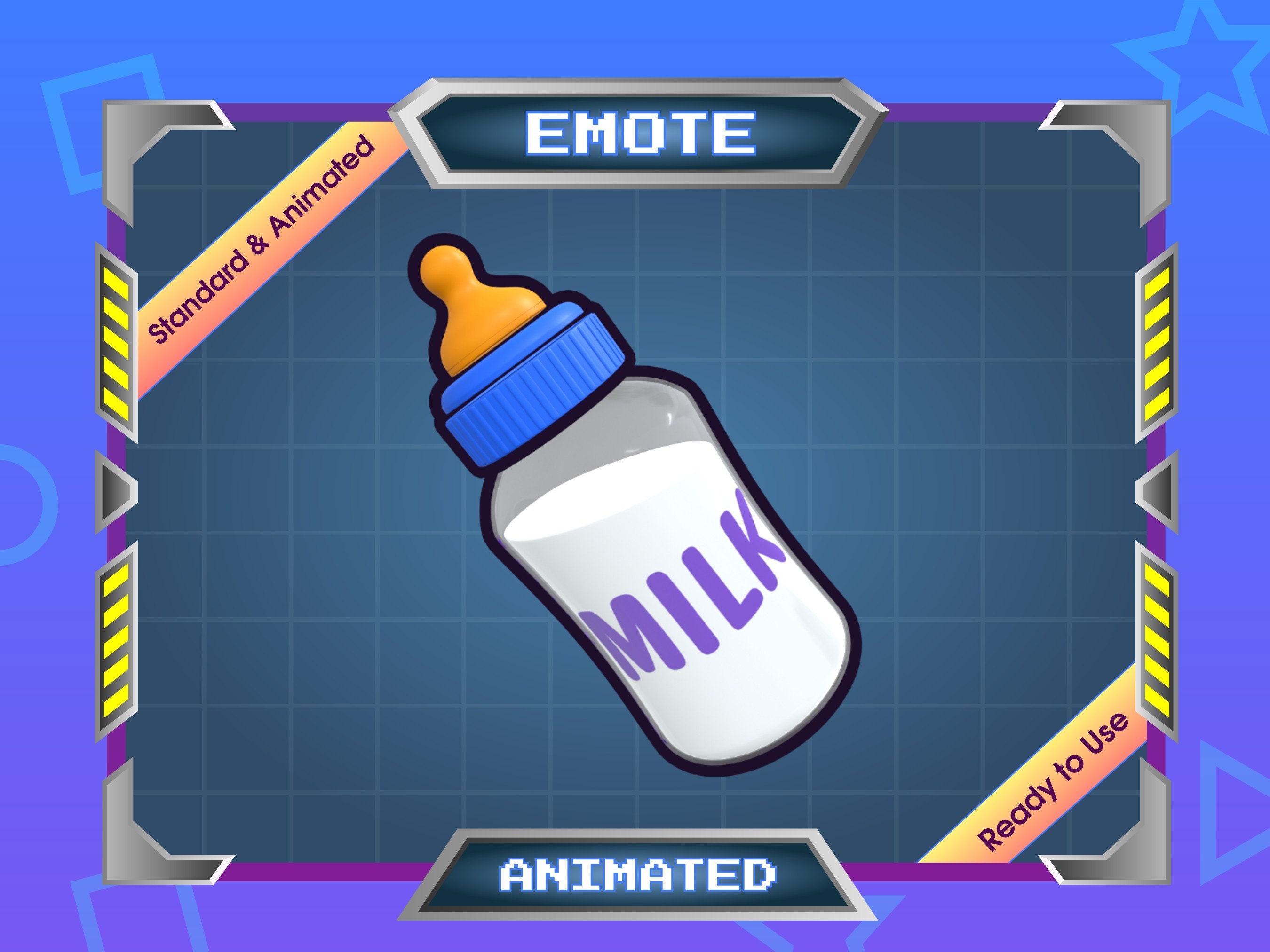 Milk Bottle Animated Emote for Twitch/discord Stream (digital Download ...