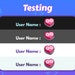 GG Pink Love Button Animated Emote for Twitch/discord Streamer (digital ...