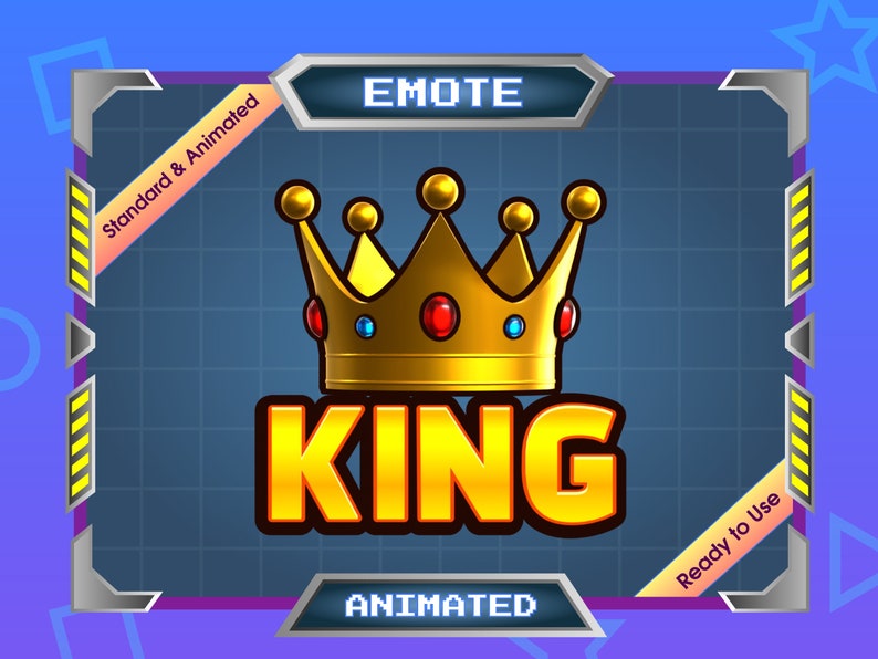 Animated Emote - Twitch Emote - Discord Emote - KING - Etsy