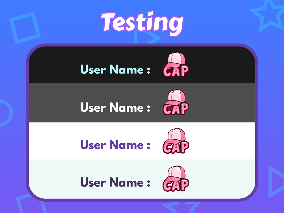 Animated Emote for Streamer Twitch Emote Discord Emote CAP Hat - Etsy