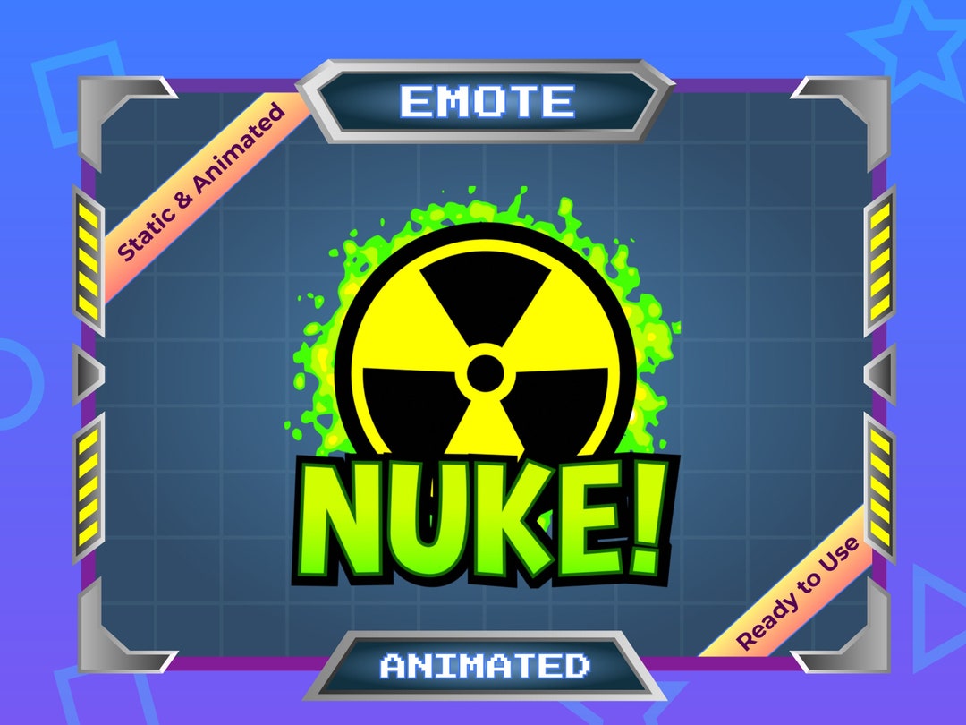 Emote animée Nuke pour flux Twitch/Discord (téléchargement numérique ...