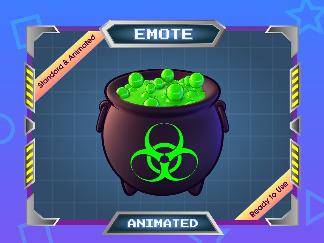 Animated Emote - Twitch Emote - Discord Emote - Toxic Pot - Cauldron - Etsy