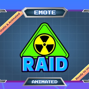 Raid Warning - Animated Emote - Static Emote - Twitch Emote - Discord ...