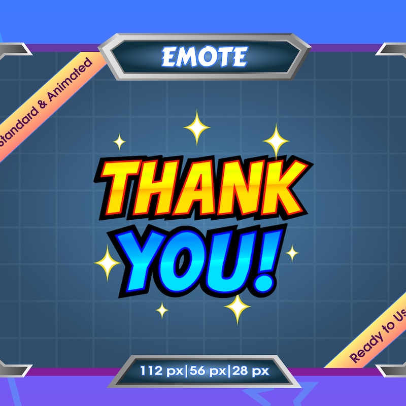 Animated Emote Thank You - Etsy