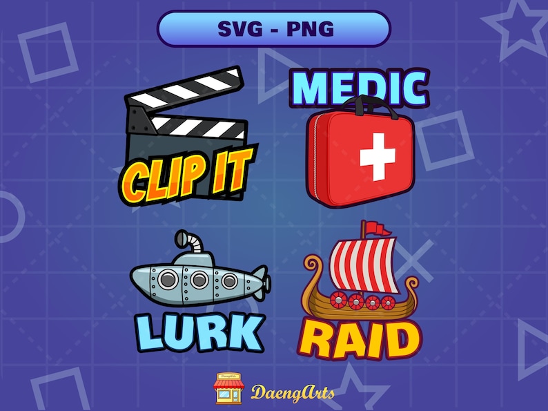 20x SVG Emote PNG Emote Static Emote Twitch Emote Discord Emote - Etsy