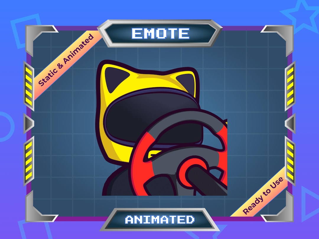 Driving Cat Animated Emote for Twitch & Discord (digital Download) - Etsy