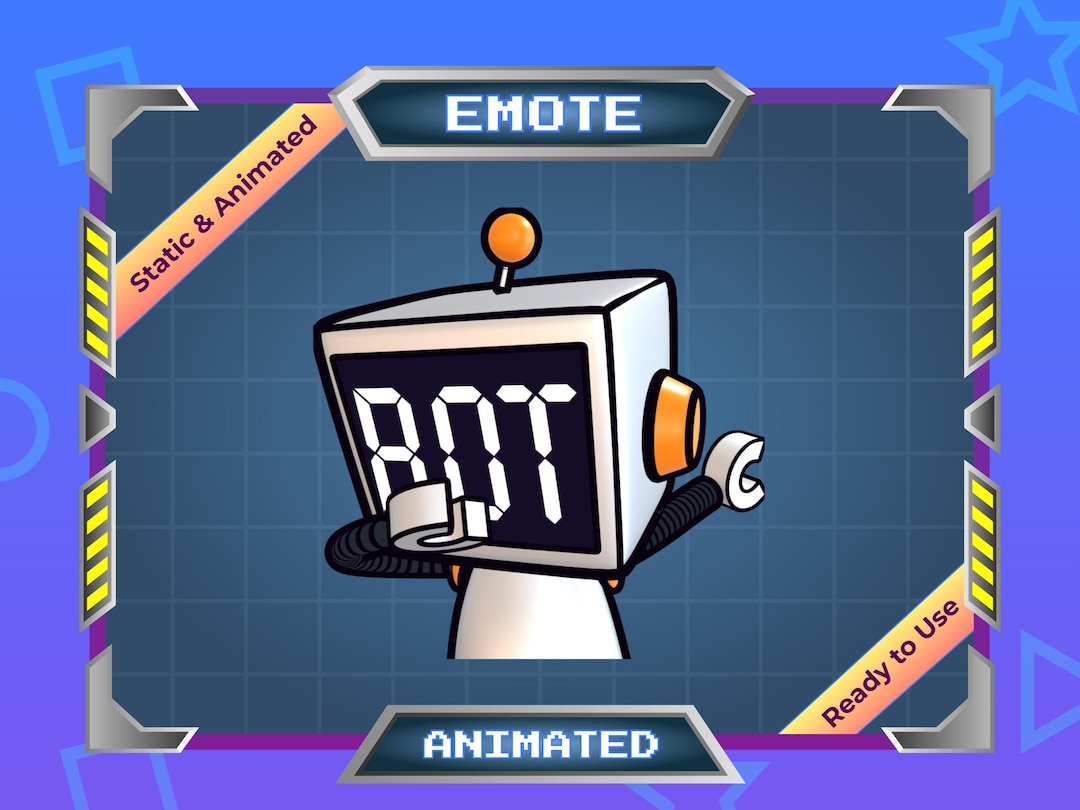 Dabbing Bot Animated Emote for Twitch and Discord - Etsy