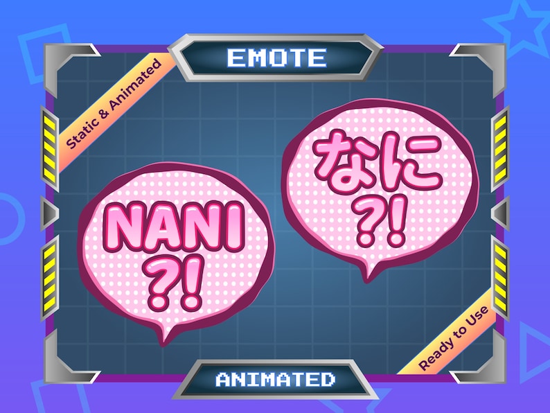 Nani Hiragana Animated Emote for Twitch and Discord (digital Download ...