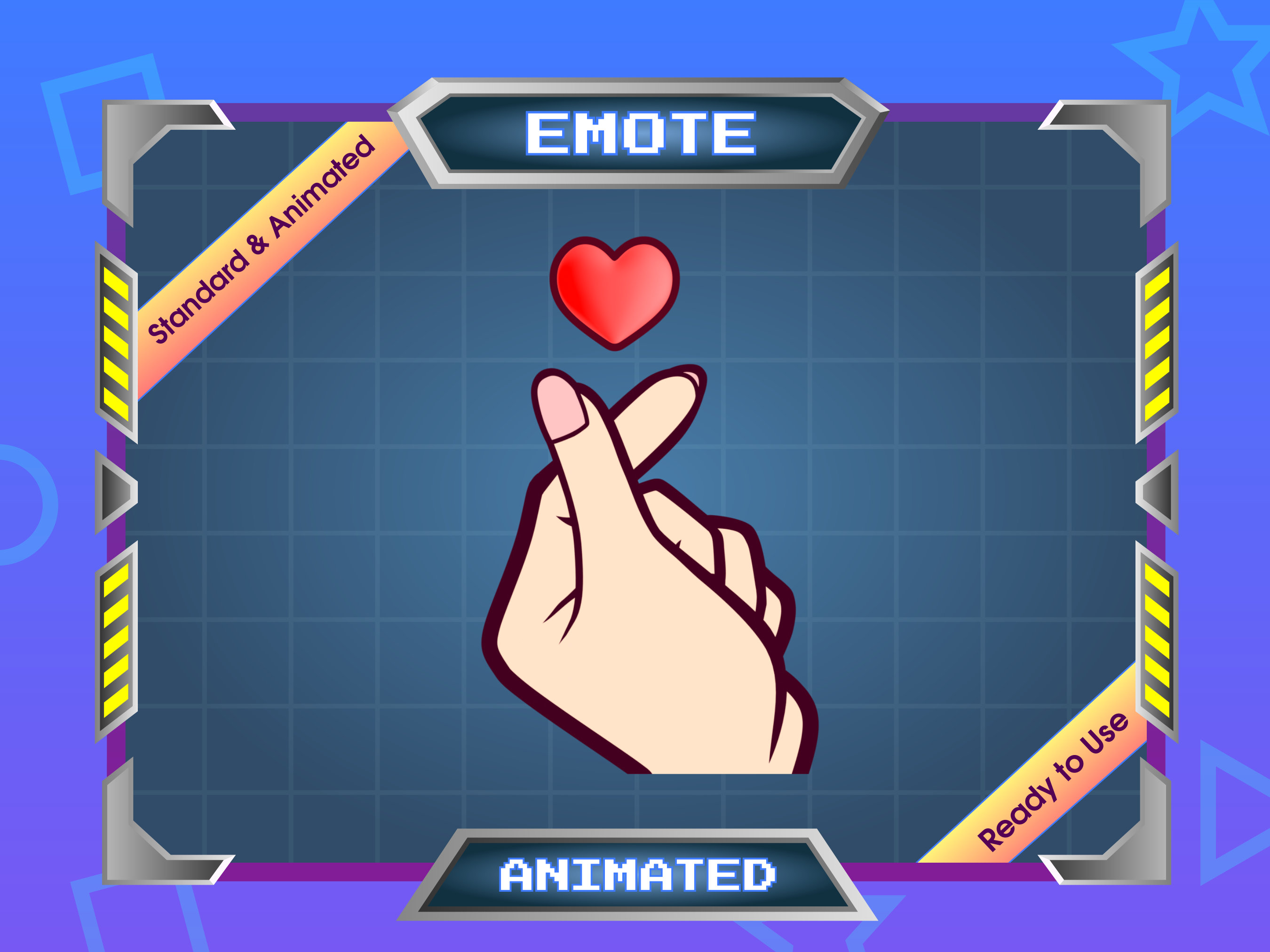 Finger Heart Animated Emote for Twitch/discord (digital File) - Etsy