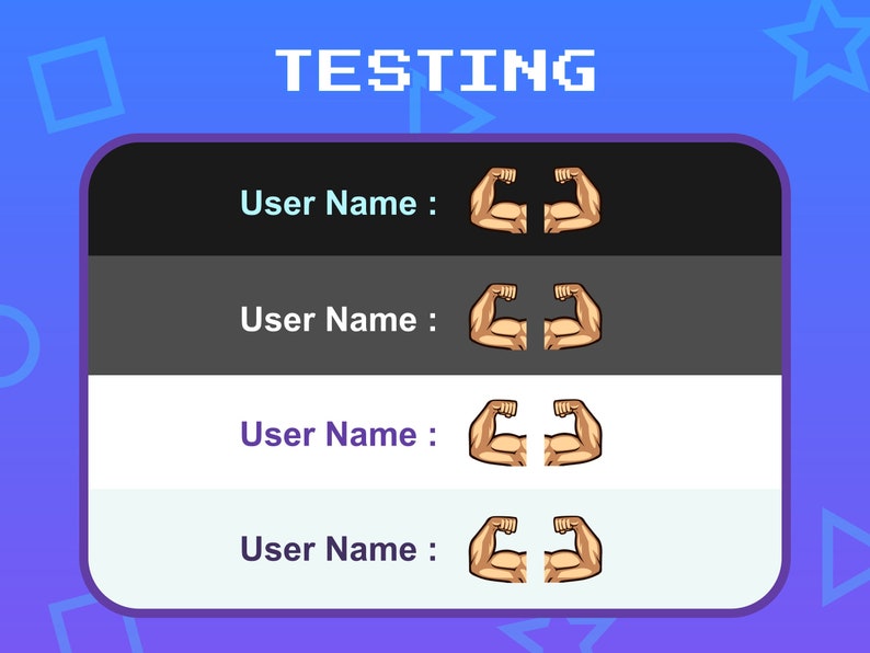 Animated Emote Static Emote Twitch Emote Discord Emote Flexing Arm ...