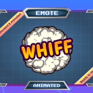 Animated Emote for Streamer - Twitch Emote - Discord Emote - WHIFF - Etsy