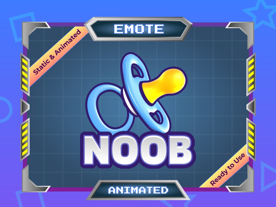 Noob Pacifier Animated Emote for Twitch and Discord - Etsy