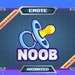 Noob Pacifier Animated Emote for Twitch and Discord - Etsy