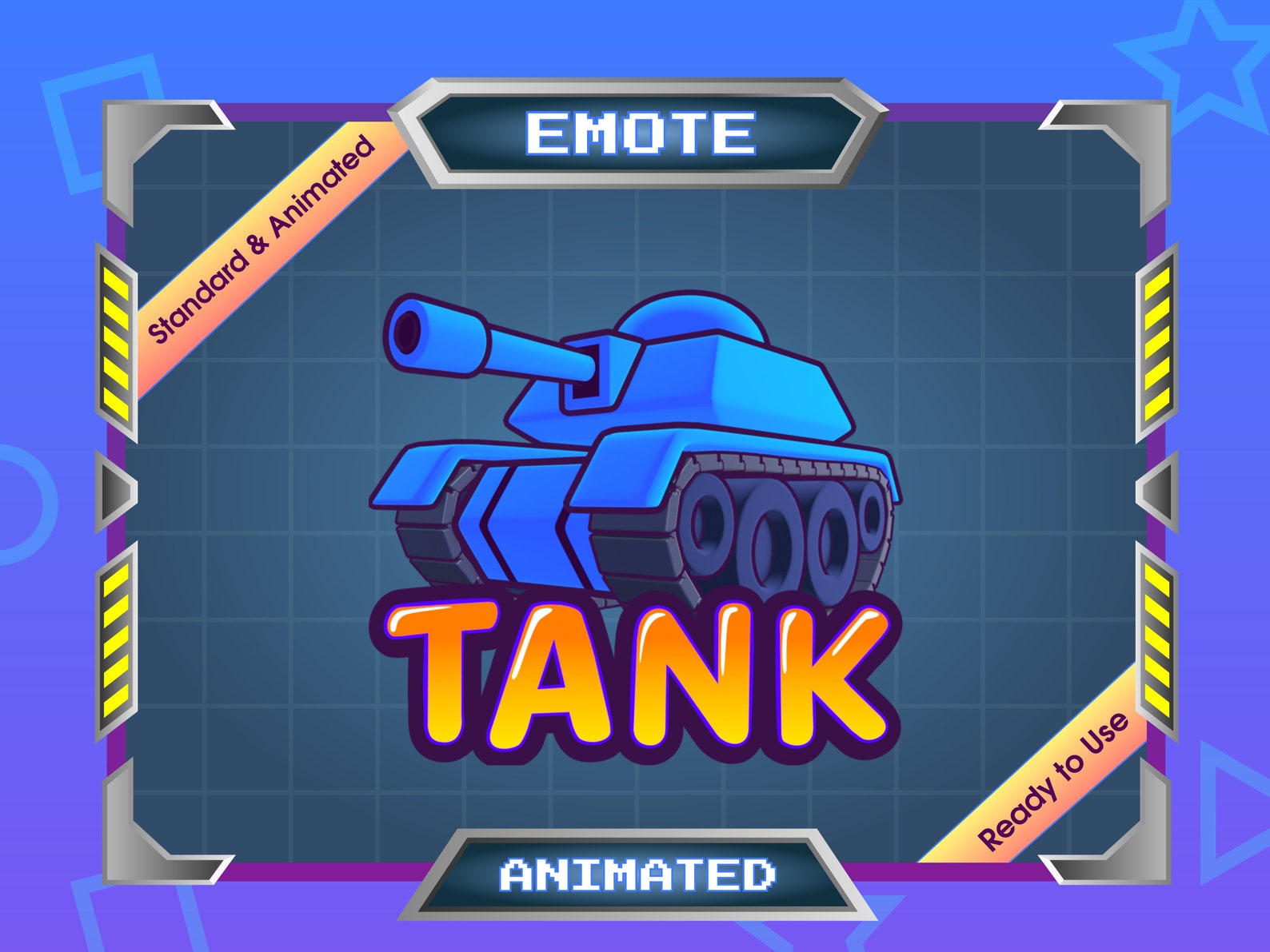 Animated Emote for Streamer Twitch Emote Discord Emote TANK - Etsy