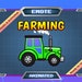 Farming Tractor Animated Emote for Twitch/discord Streamer (digital ...