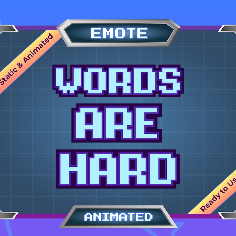 Words Emotes Twitch - Etsy UK