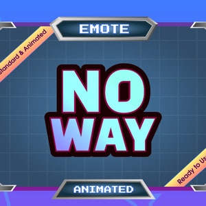 No Way Animated Emote for Twitch/discord Stream (digital Download) - Etsy