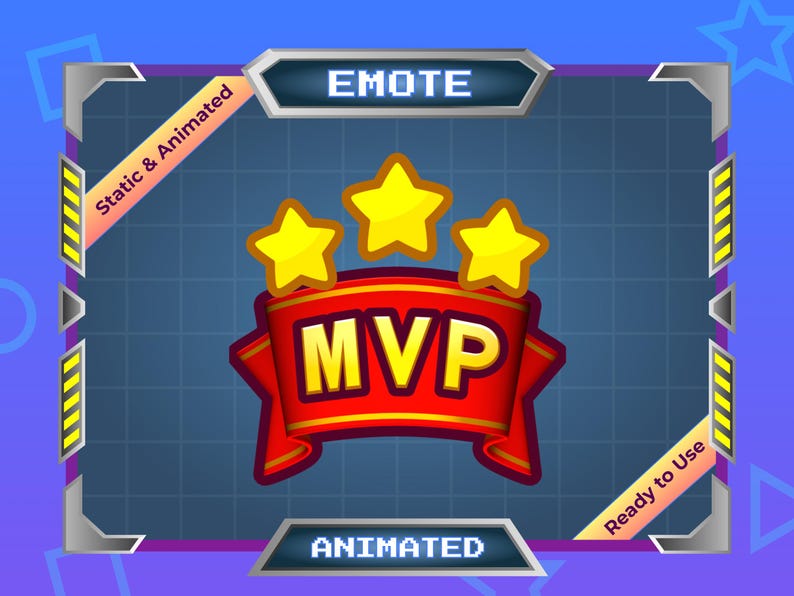 Win Star MVP Animated Emote for Twitch/discord (digital File) - Etsy